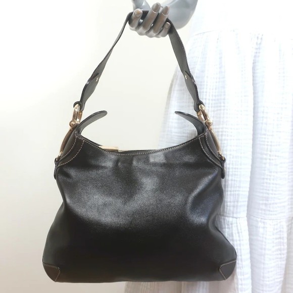 Gucci | Bags | Gucci Creole Horsebit Hobo Dark Brown Leather Small ...